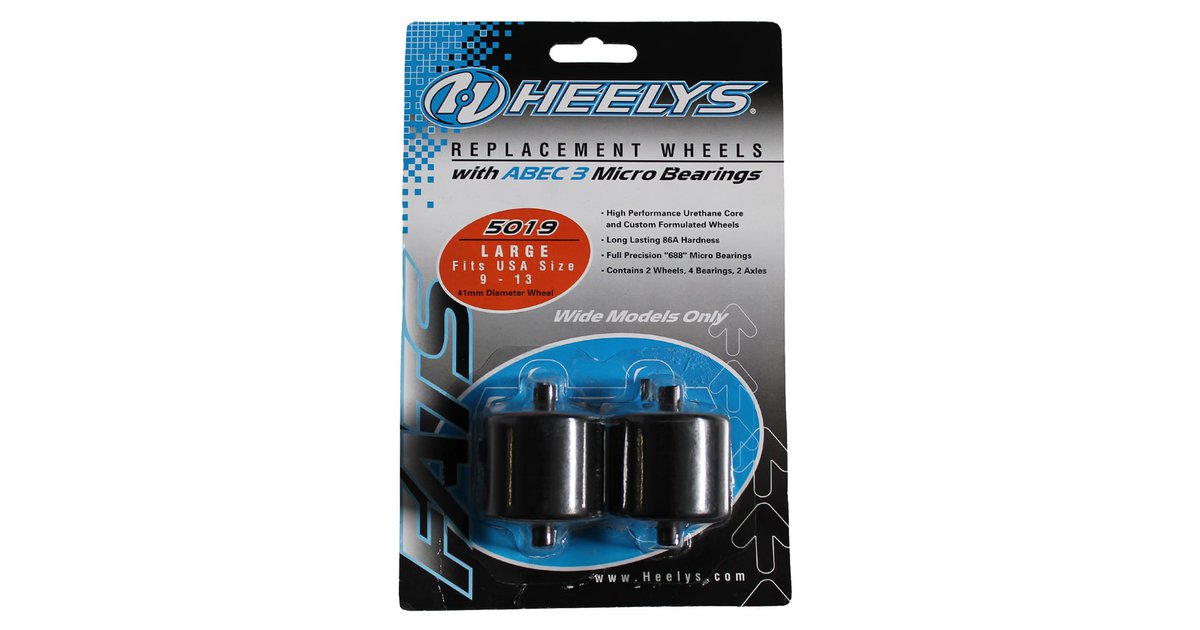Heelys Wheel Kit Fats Wheels Black