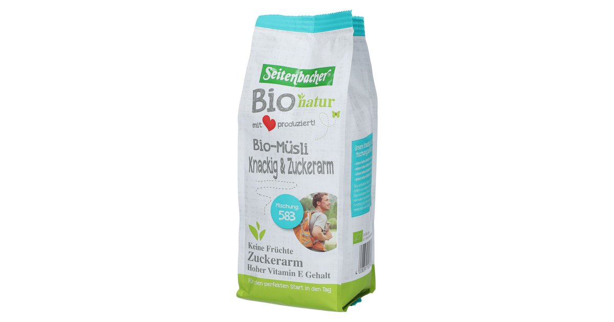 Seitenbacher Seitenbacher® Bio natur Bio Müsli Knackig & Zuckerarm