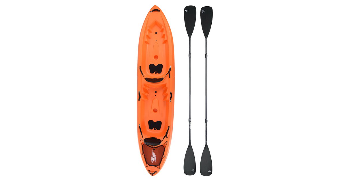 F2 Composite Double Hard Kayak Two Seats Orange