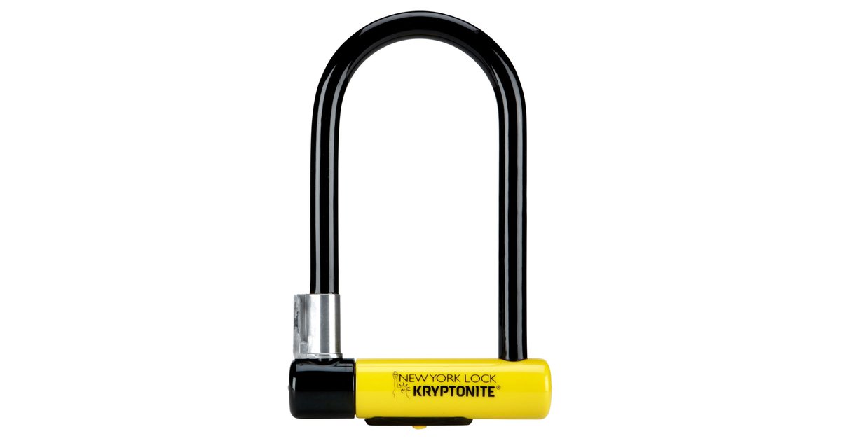 Kryptonite New York Std Nyl Schloss (mit FlexFrame Halterung) - Black ...