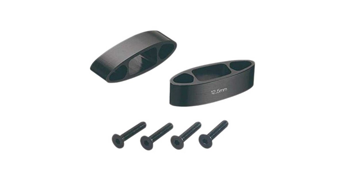 Vision Armrest Stack Spacers 12.7 Mm Kit Schwarz