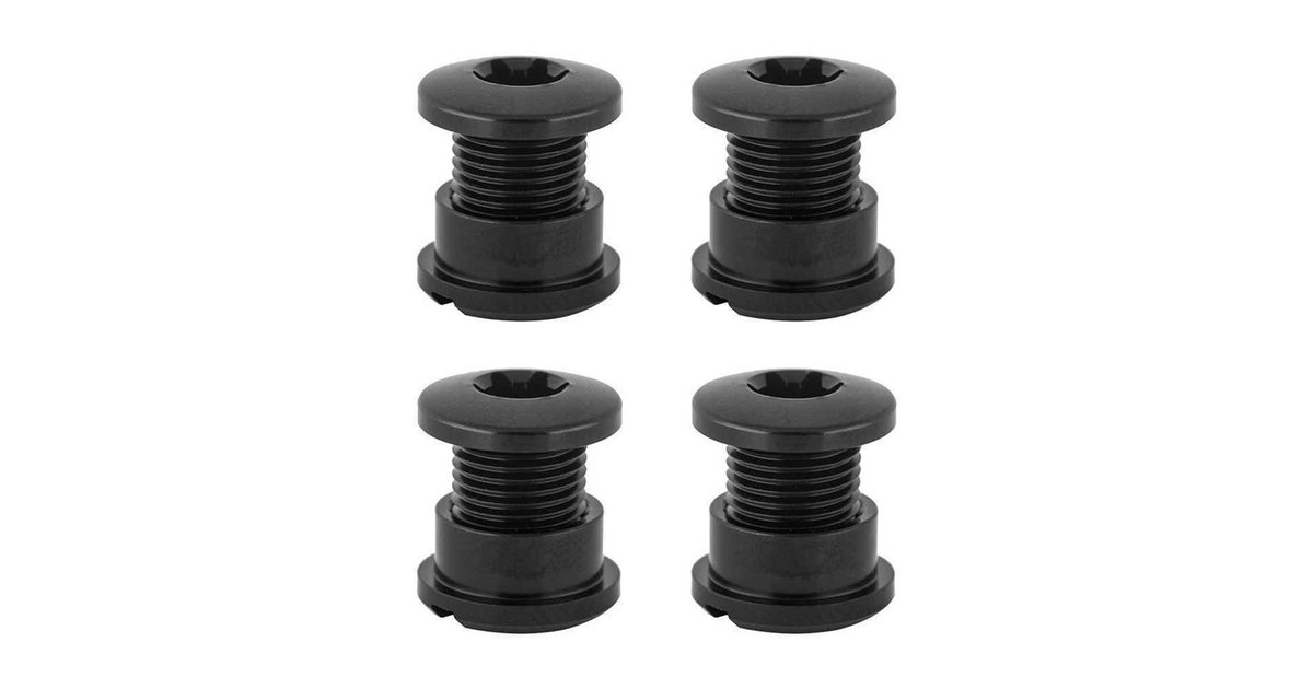 Absolute Black Short Bolts And Nuts 4 Units Schwarz
