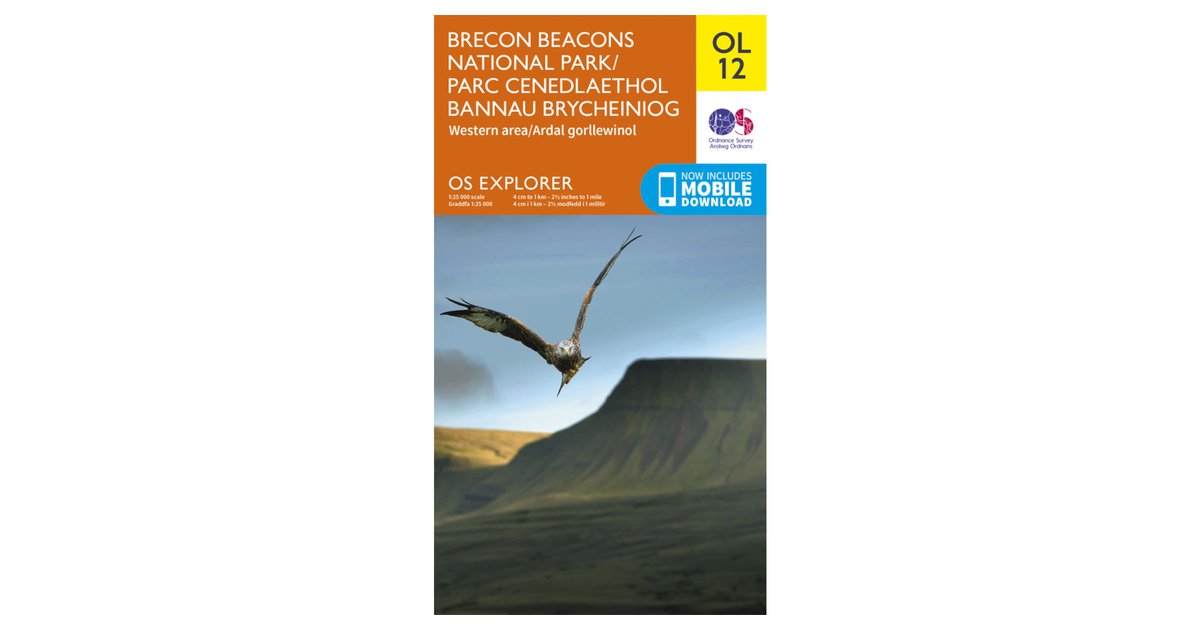 Ordnance Survey OL12 Brecon Beacons National Park Map - Karten