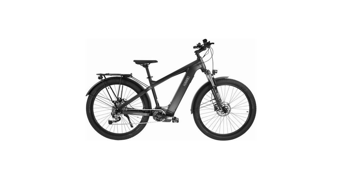 HAWK Bikes E-Bike »HAWK E-Urban SUV«, 9 Gang Shimano Alivio Schaltwerk ...