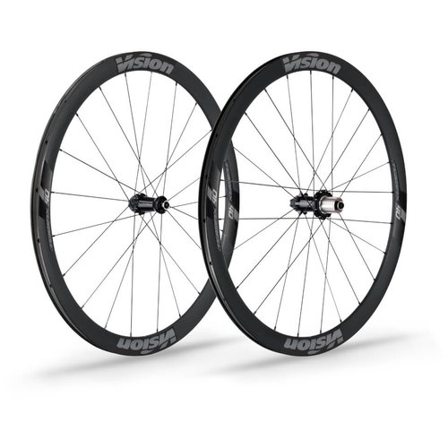 Vision Trimax 40 Carbon Clincher Disc Wheelset - Centre Lock/Shimano 11 ...