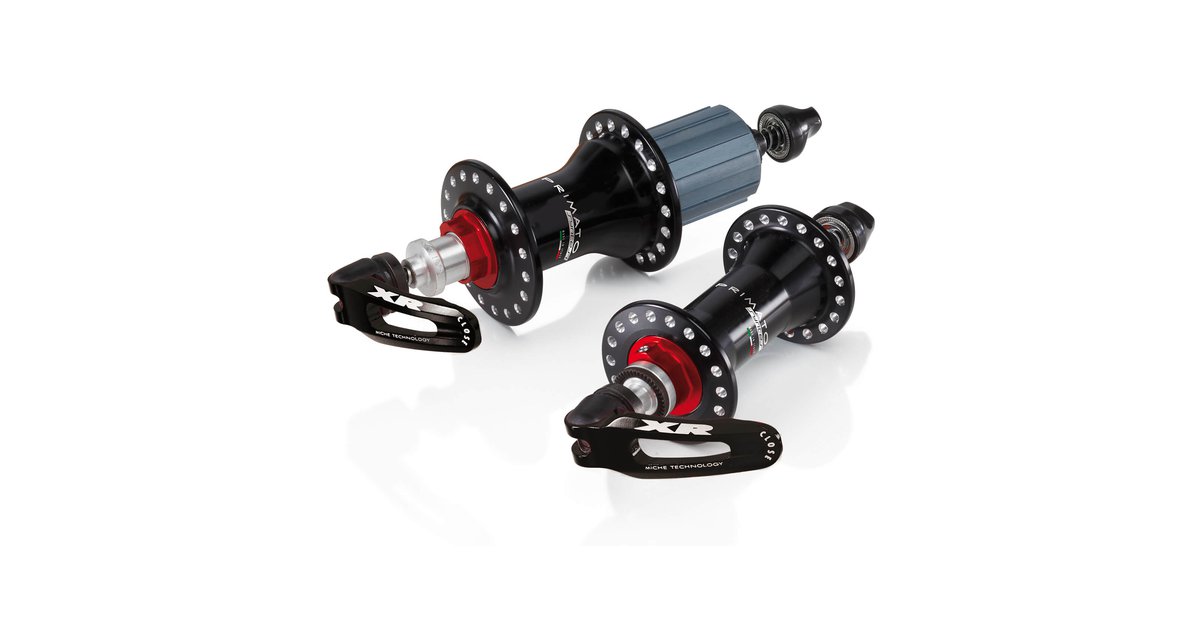 Miche Primato Syntesi Hubs Pair - 24/28 Hole - Shimano - Schwarz