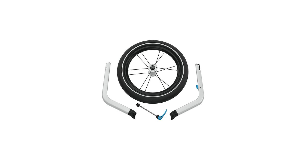 Thule Thule Chariot Jogging Kit 1, Jogging-Kit aluminium/schwarz silber