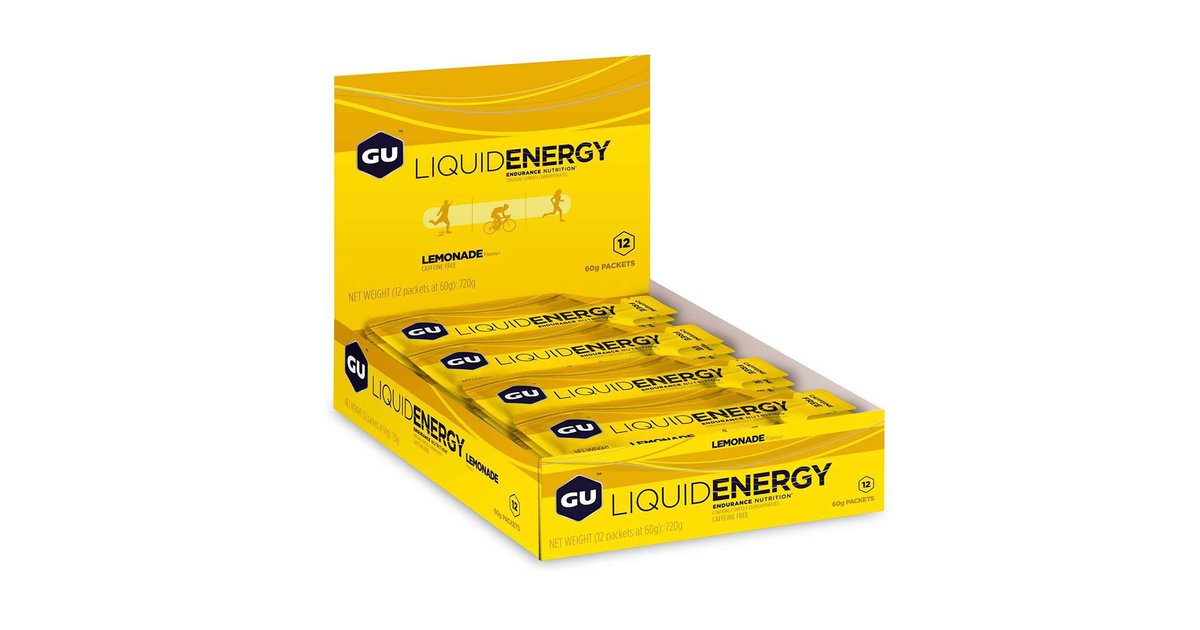 Gu Liquid Schachtel Mit Energiegelen Zitrone 60g 12 Einheiten