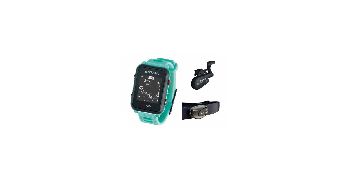 SIGMA SPORT id tri set gps uhr neon mint