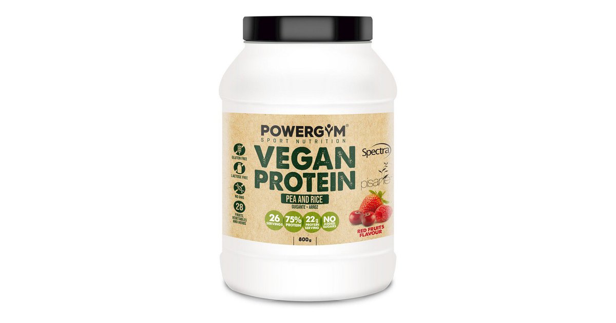 Powergym Vegan Protein 800g Red Fruits Wei