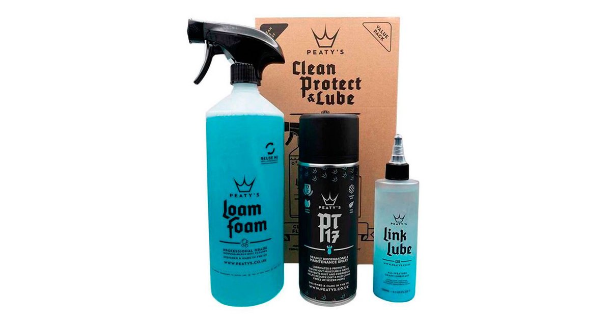 Peaty´s Clean Protectlube Starter Pack Cleaner Blau