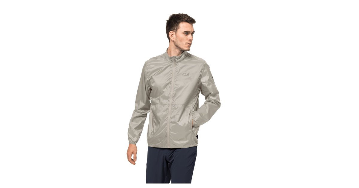 Jack Wolfskin Packs & GO Windshell Men Windjacke Herren M dusty grey ...