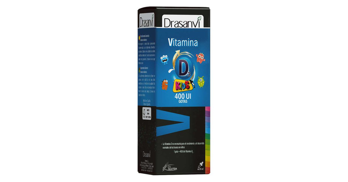 Drasanvi Vitamin D3 4000 Iu Drops Kids 30ml Blau