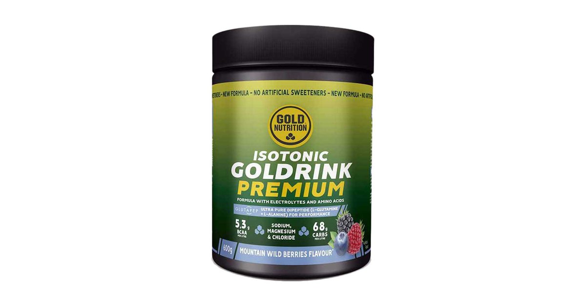 Gold Nutrition Gold Drink Premium 600g Isotonisches Pulver Beere