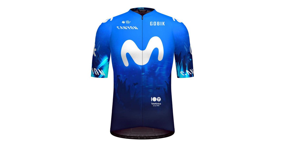 Gobik Movistar Odyssey Movistar Team 2024 Short Sleeve Jersey Blau 2XS Mann