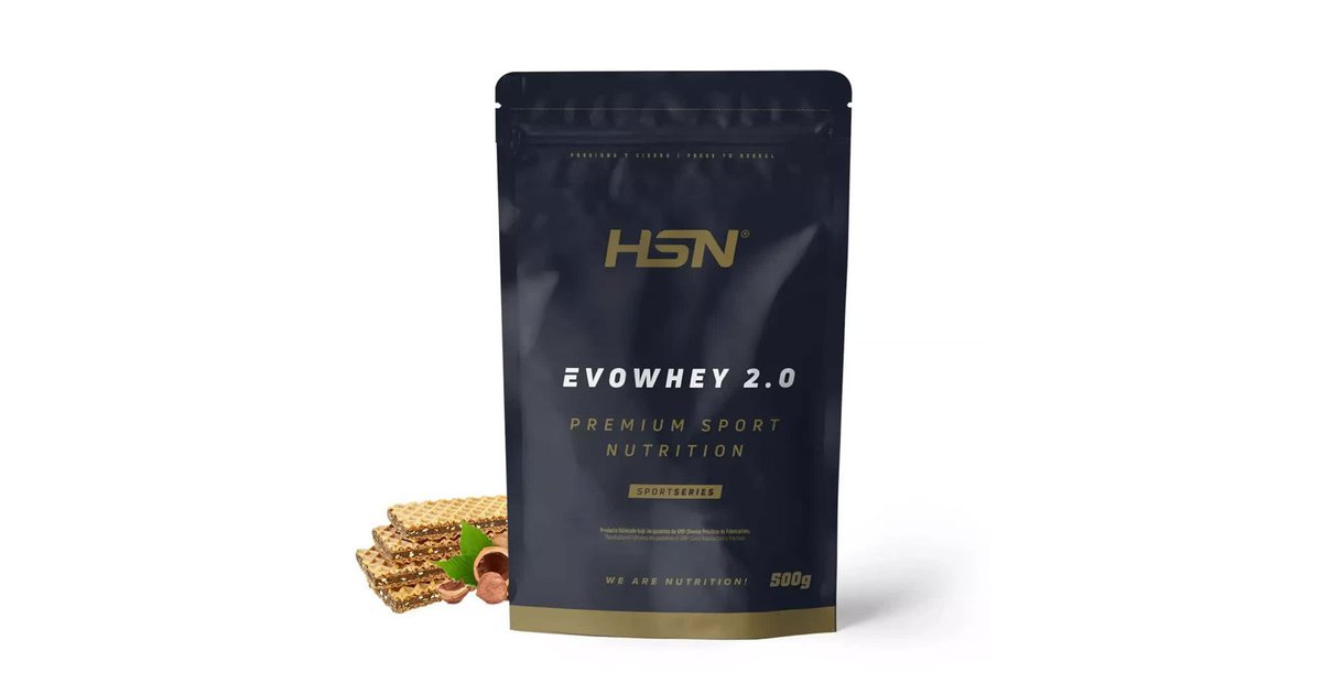 Hsn Evowhey Protein 2.0 500g Hazelnut Cream Wafer Energy-drink Monodosis