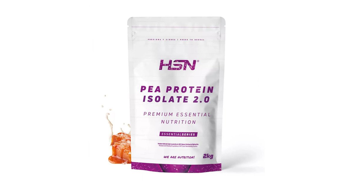 Hsn Pea Protein Isolate 2.0 2kg Salted Caramel Energy-drink Monodosis