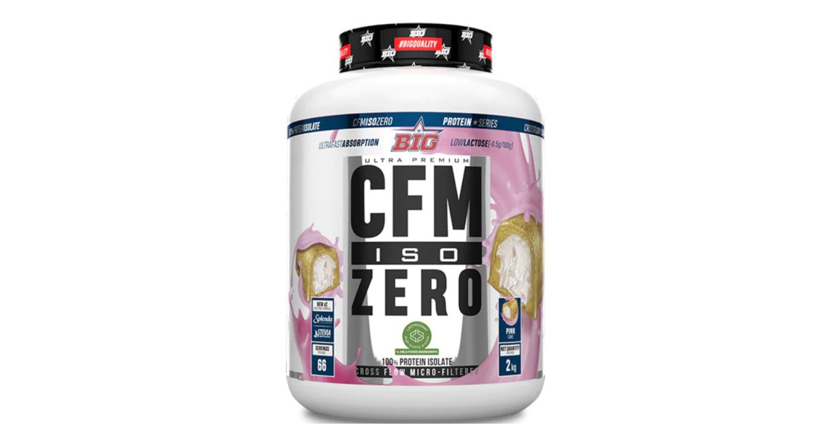 Big Cfm Iso Zero 2kg Protein Pink Cake