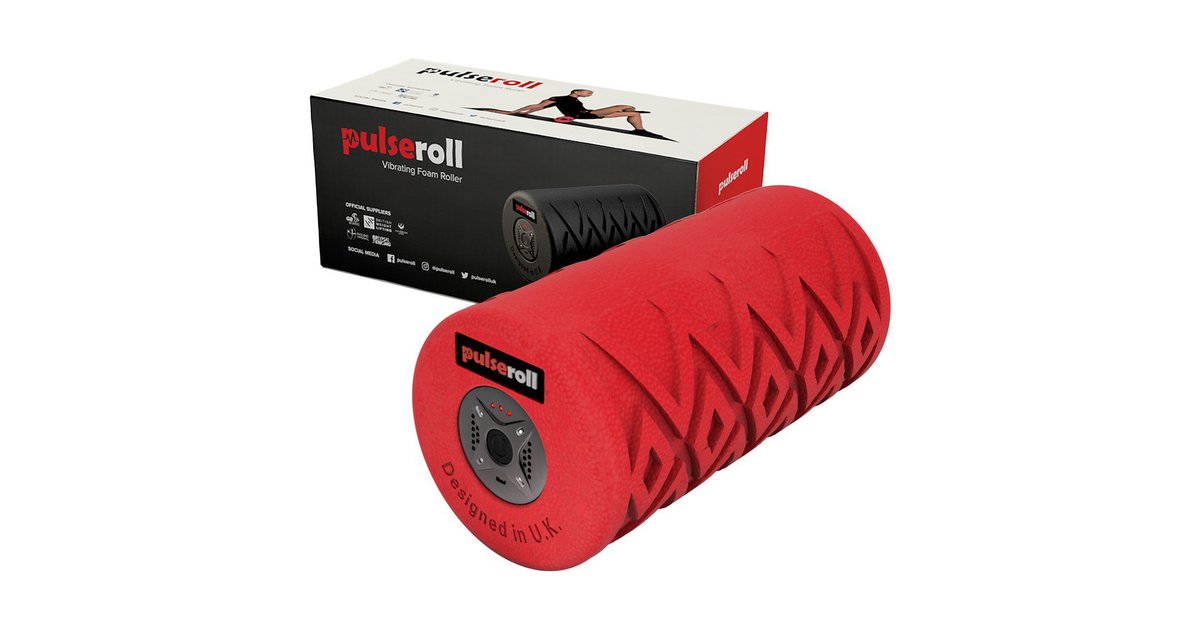 Pulseroll Classic Vibrating Foam Roller 4 Speed Rot 30 cm