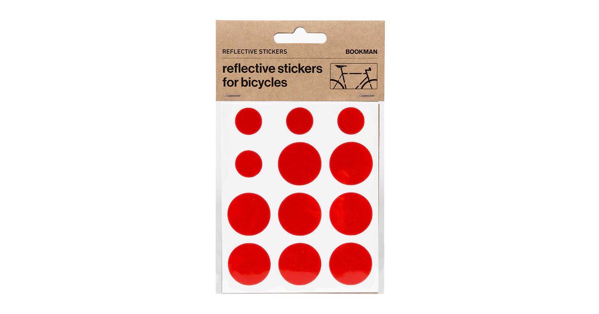 Bookman Reflective Stickers Kit Rot