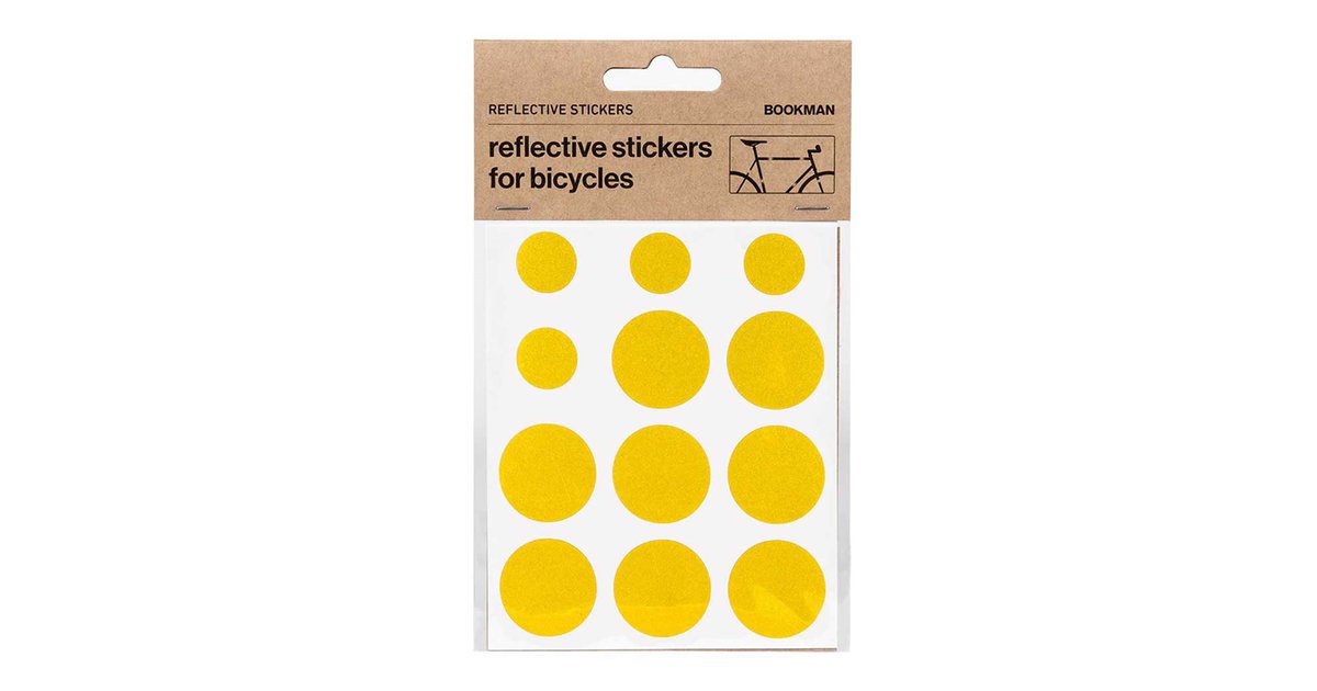 Bookman Reflective Stickers Kit Gelb
