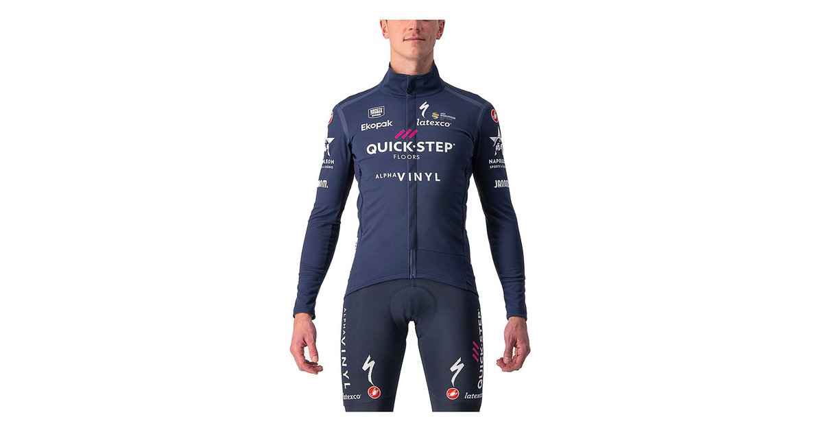 Castelli Quick-step Perfetto Ros Jacket Blau L Mann