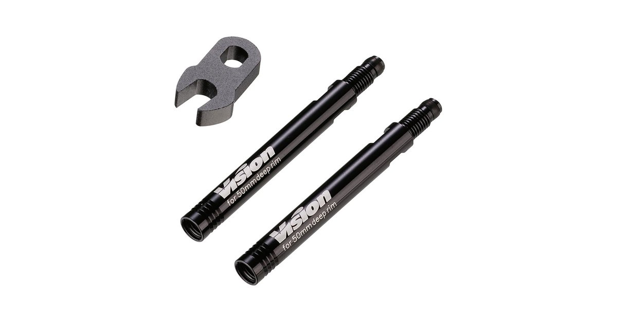 Vision E0282d Valve Extender Schwarz 30 mm