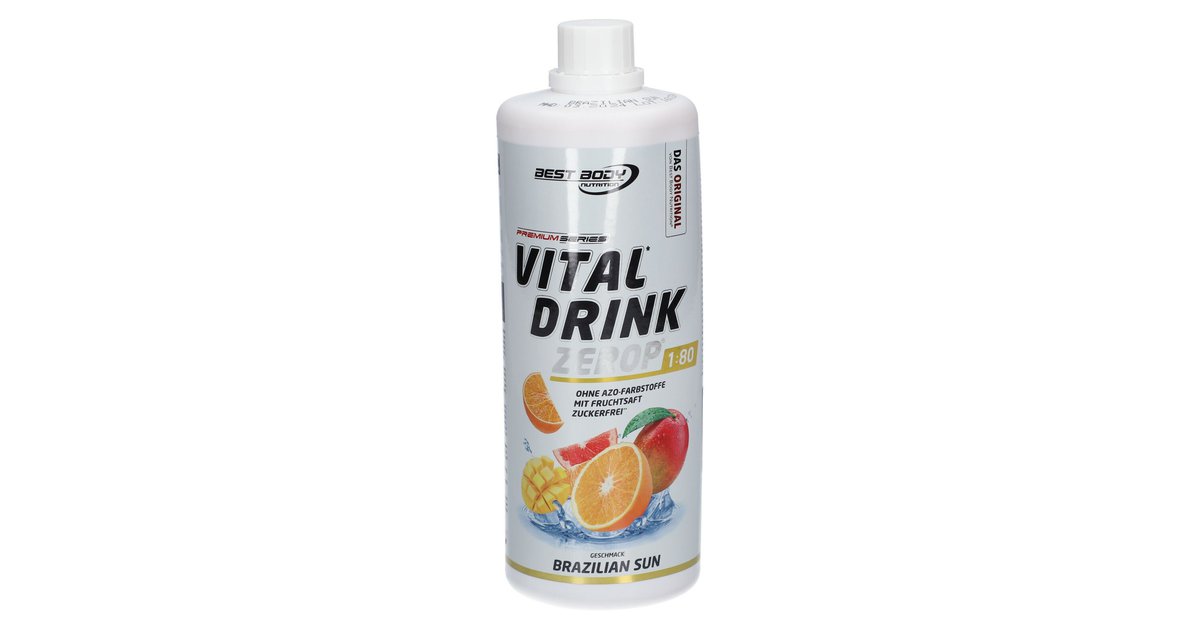 Best Body Nutrition Vital Drink Zerop® Brazilian SUN 1000 ml