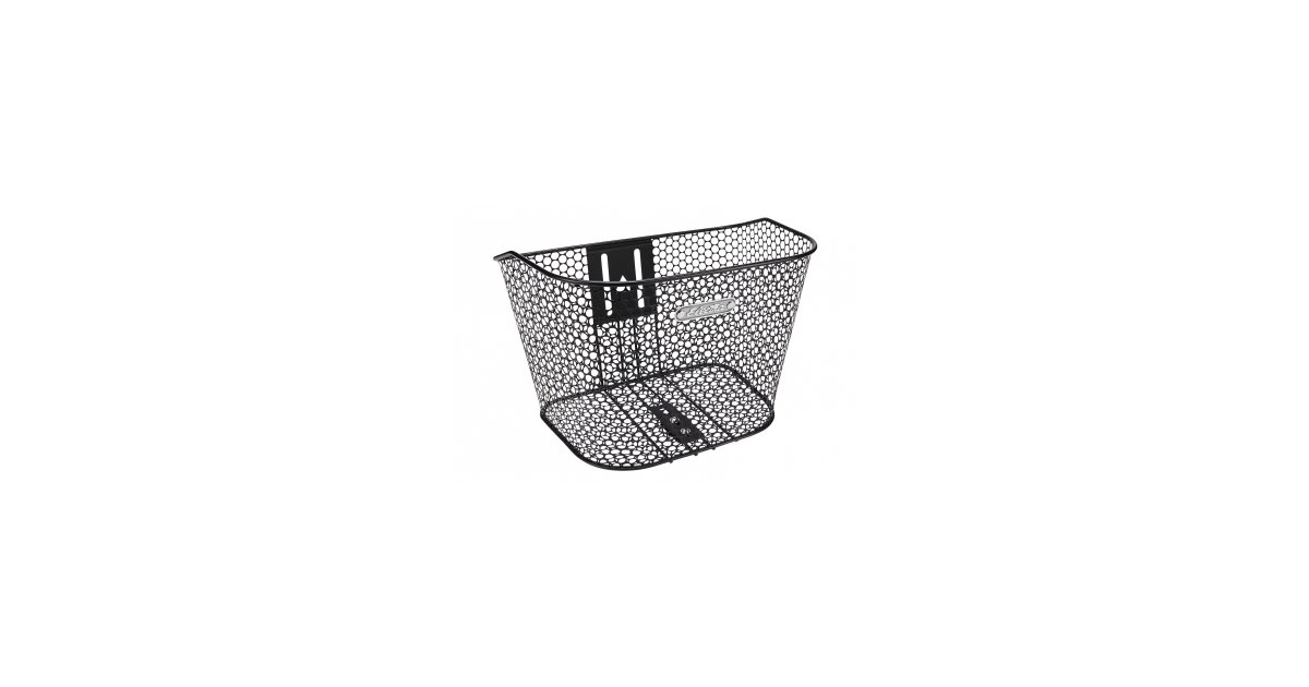 Electra honeycomb headset mounted front basket black