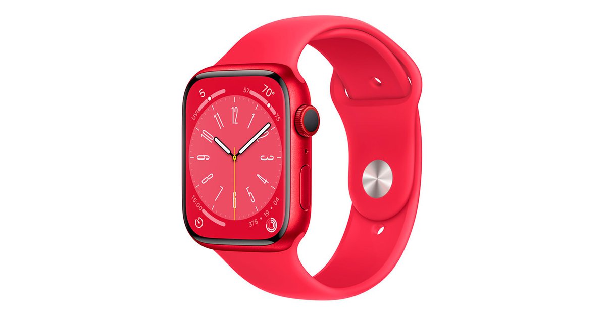 Apple Series 8 Red Gps 41 Mm Watch Rot