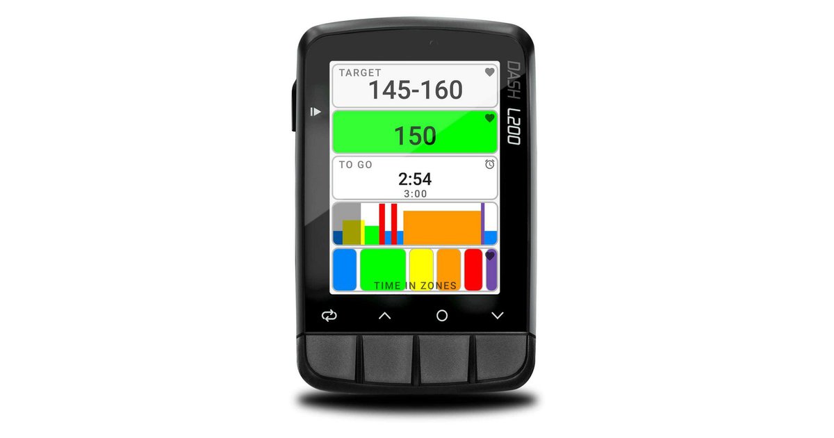 Stages Cycling Dash L200 Cycling Computer Silber