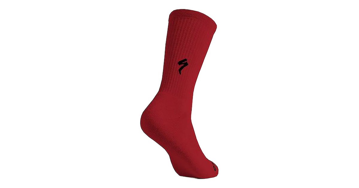 Specialized Merino Midweight Logo Long Socks Rot EU 46 Mann