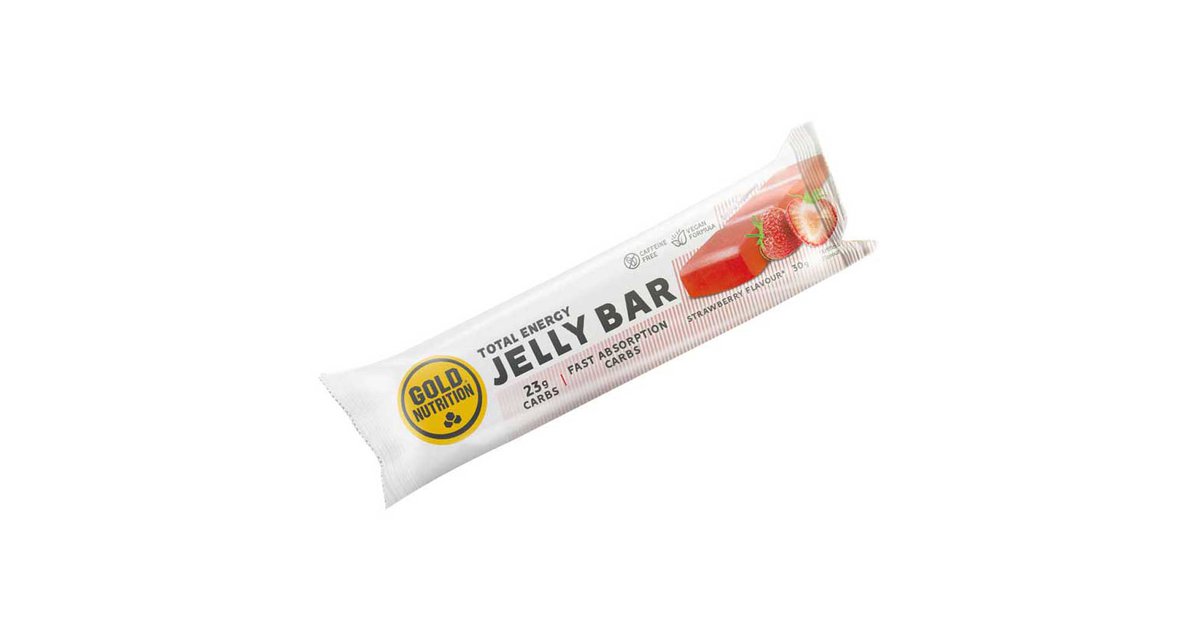 Gold Nutrition Energy Jelly Bar 30g Strawberry Durchsichtig