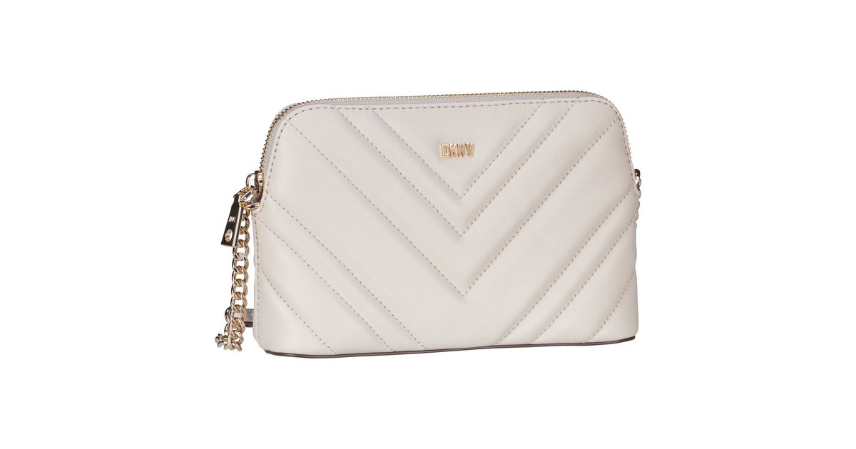Dkny Madison Lamp Nappa Dome Crossbody in Weiß (1.8 Liter), Umhängetasche