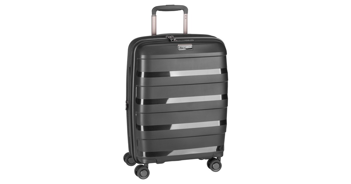 Stratic Straw+ Trolley S in Schwarz (36 Liter), Koffer & Trolley