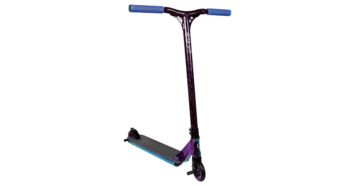 Hades Eros 21 Scooter chrome 3 lines purple green blue