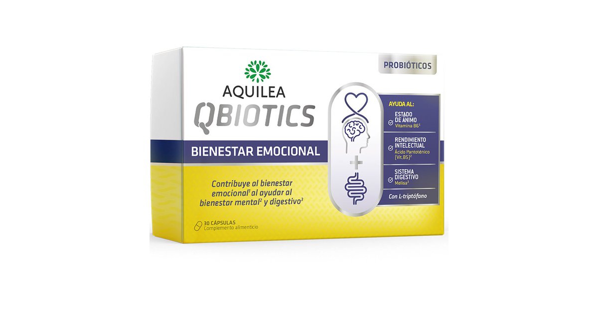 Aquilea Qbiotics Emotional Well-being Probiotic 30 Tablets Durchsichtig