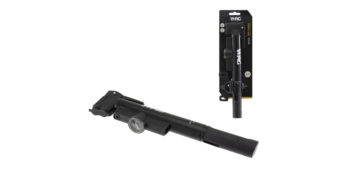 Wag Telescopic One Way Mini Pump With Manometer Silber