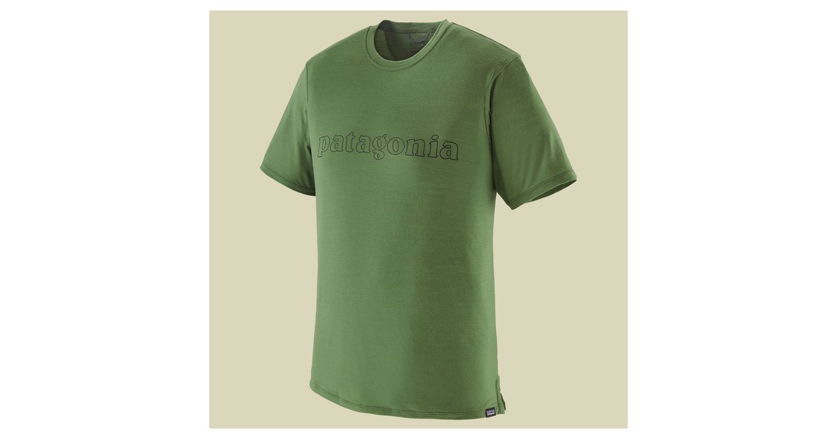 Patagonia Cap Cool Merino Blend Graphic Shirt Men S grün - outline text ...