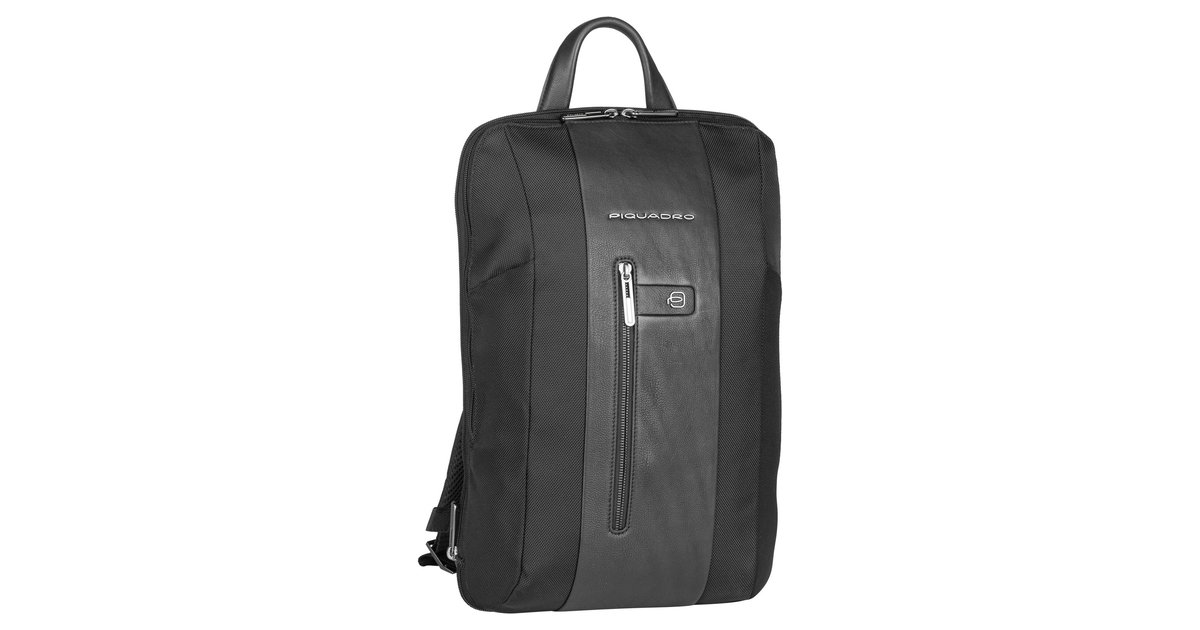 Piquadro Brief Slim Laptop Backpack 6384 in Schwarz (10 Liter ...