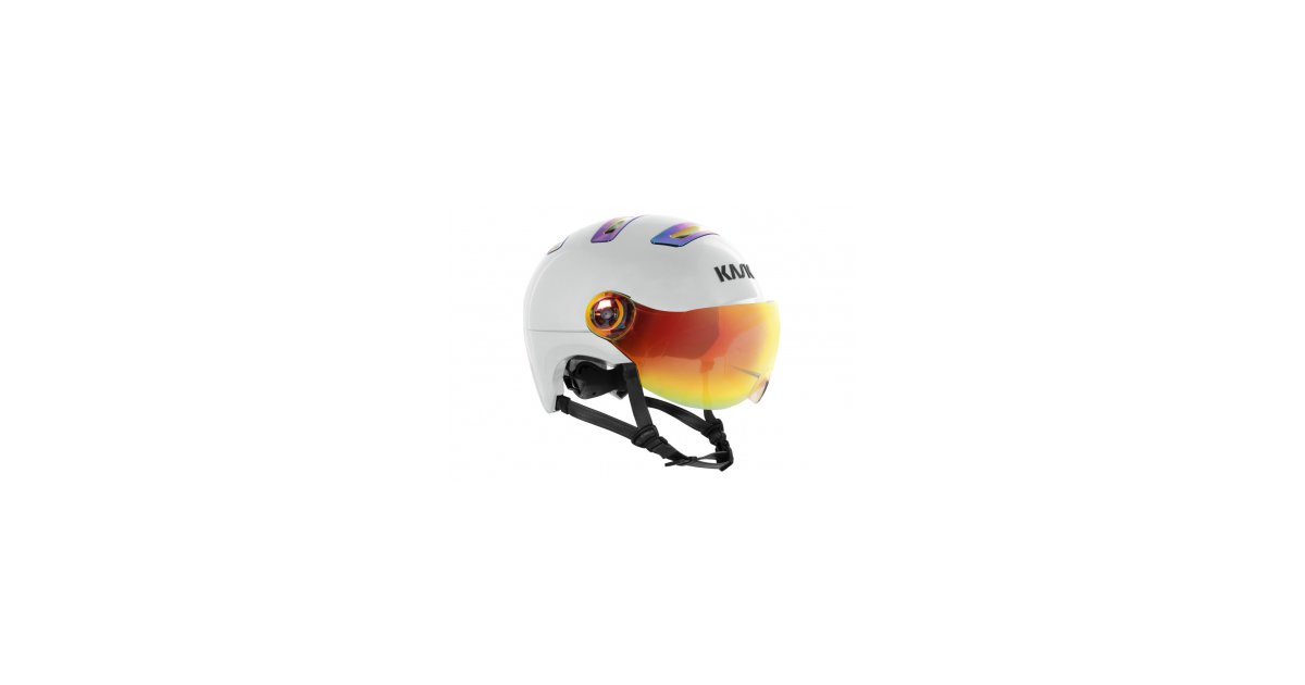 KASK urban r rainbow chrome wg11 avorio white helm