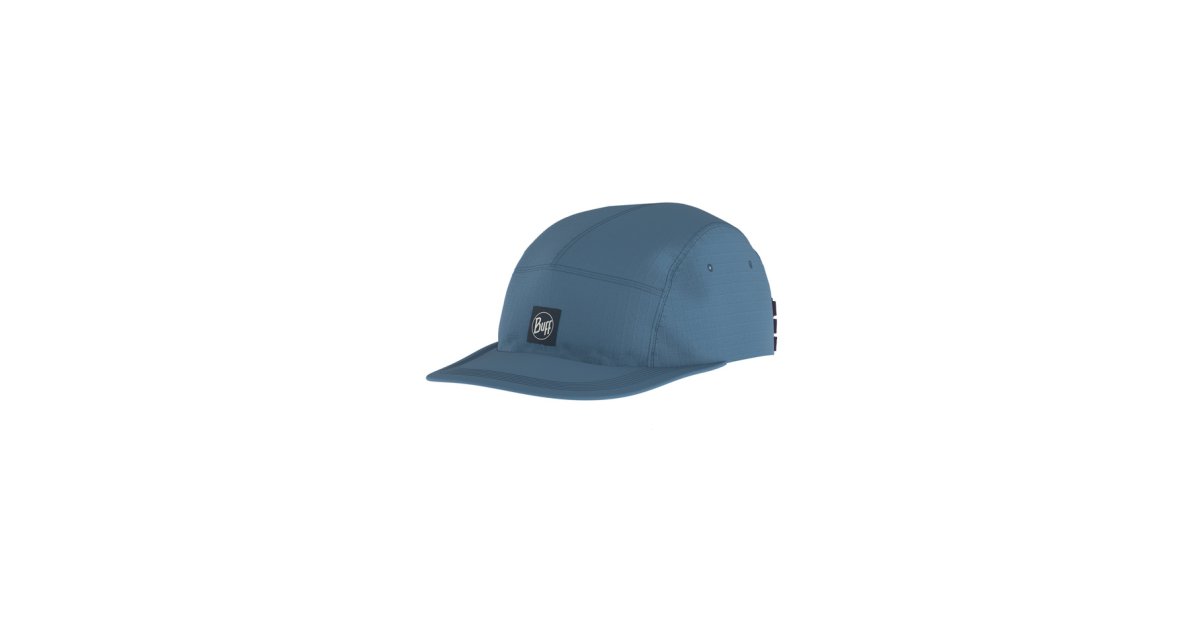 Buff 5 panel explore slen denim cap blau