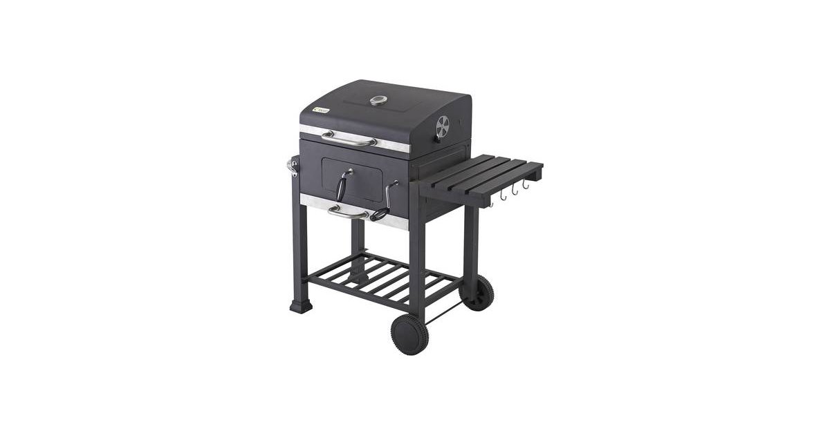 Tepro Garten Toronto Basic Holzkohle Grill Schwarz