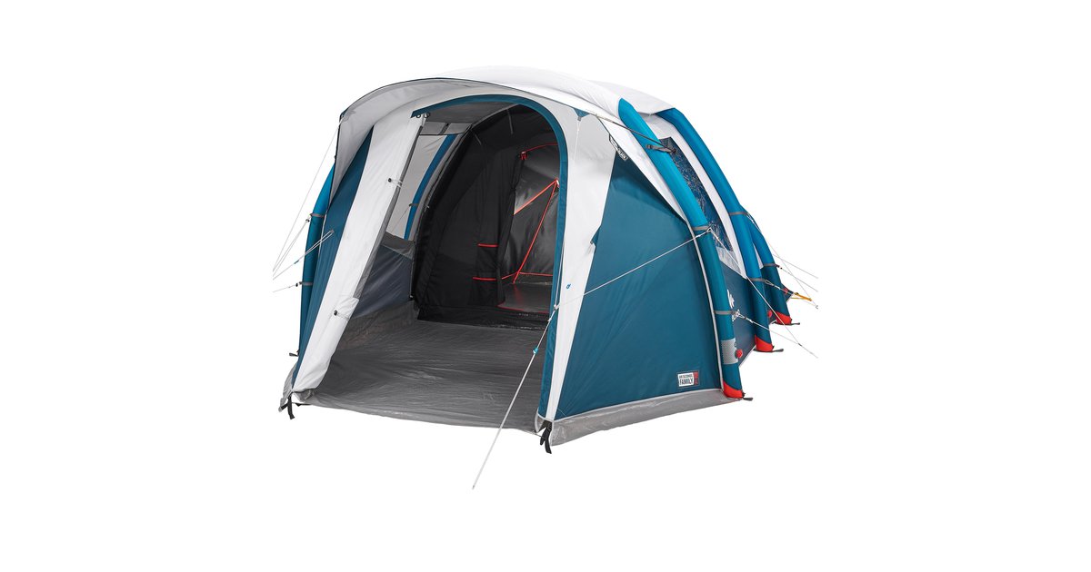 QUECHUA Familienzelt aufblasbar Air Seconds 4.1 Fresh & Black für 4 ... QUECHUA Familienzelt aufblasbar Air Seconds 4.1 Fresh & Black für 4 ...