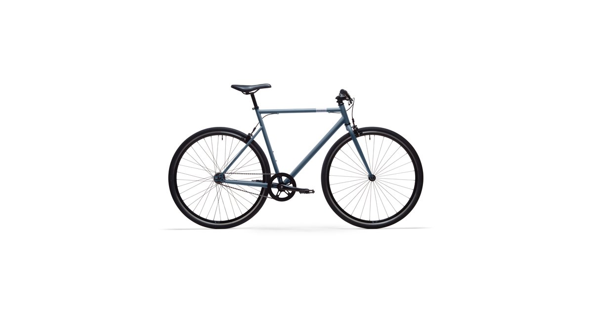ELOPS City Bike 28 Zoll Elops Speed 500 Singlespeed/Fixie blau