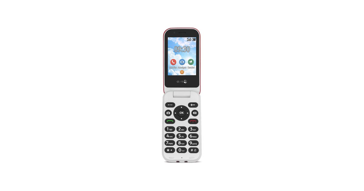 Doro 7030 Handy, RotWeiss