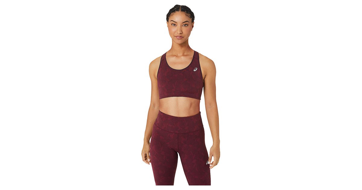 ASICS Damen Sport-BH Runkoyo Jacquard Bra rot | M