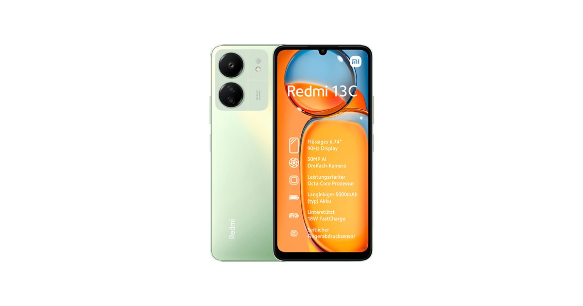 Xiaomi Redmi 13C 128 GB Clover Green Dual SIM