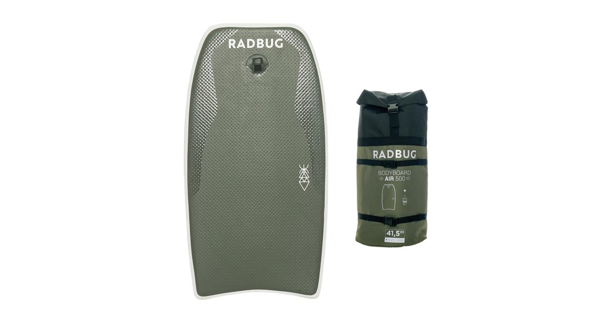 Radbug Bodyboard aufblasbar Air 500 mit Rucksack khaki Pumpe nicht ...