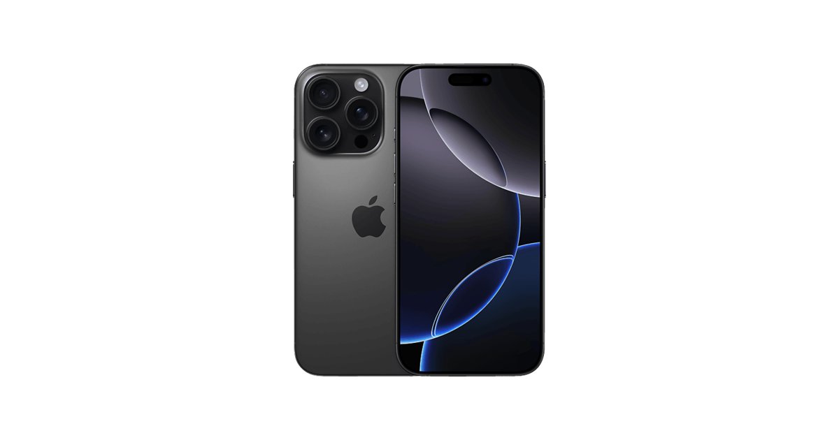 Apple iPhone 16 Pro 5G 256 GB Titan Schwarz Dual SIM